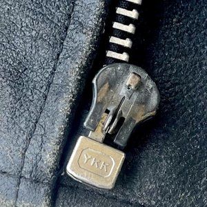 First Leather | Jackets & Coats | Vintage Black Belted Motorcycle ...